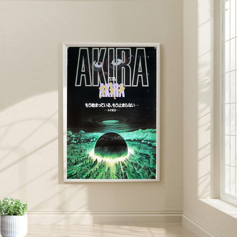 Akira Anime Movie Poster Canvas Print Wall Art Canvas for Living Room ...