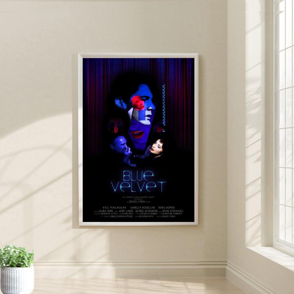 Blue Velvet Movie Poster Film Canvas Print Wall Art Canvas for Living ...