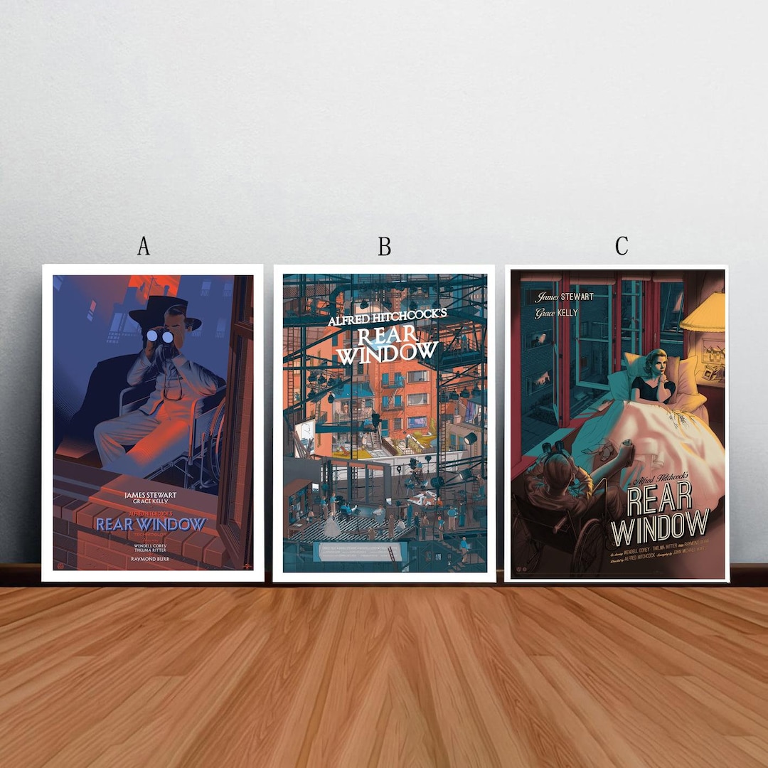 Rear Window Movie Poster Film Canvas Print Wall Art Canvas for Living ...