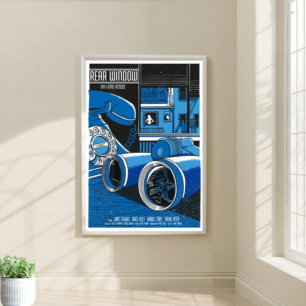 Rear Window Movie Poster Film Canvas Print Wall Art Canvas for Living ...