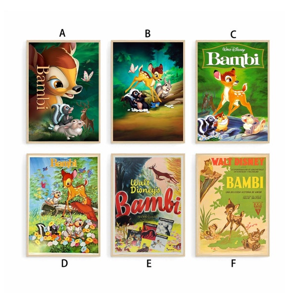 Bambi Poster - Etsy