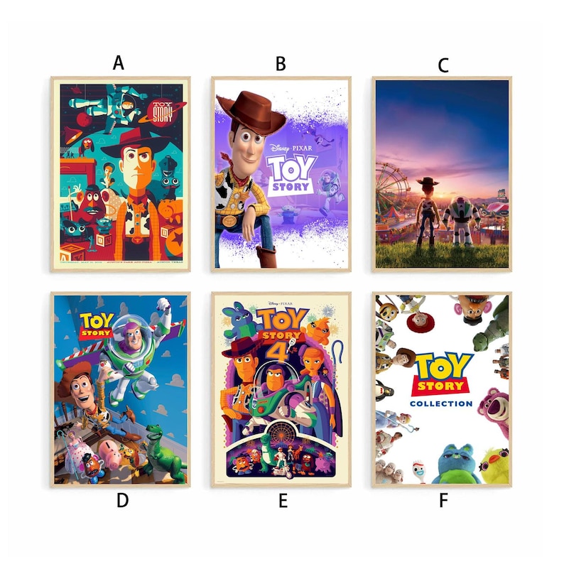 Toy Story Movie Poster Film Canvas Print Wall Art Canvas for Living ...