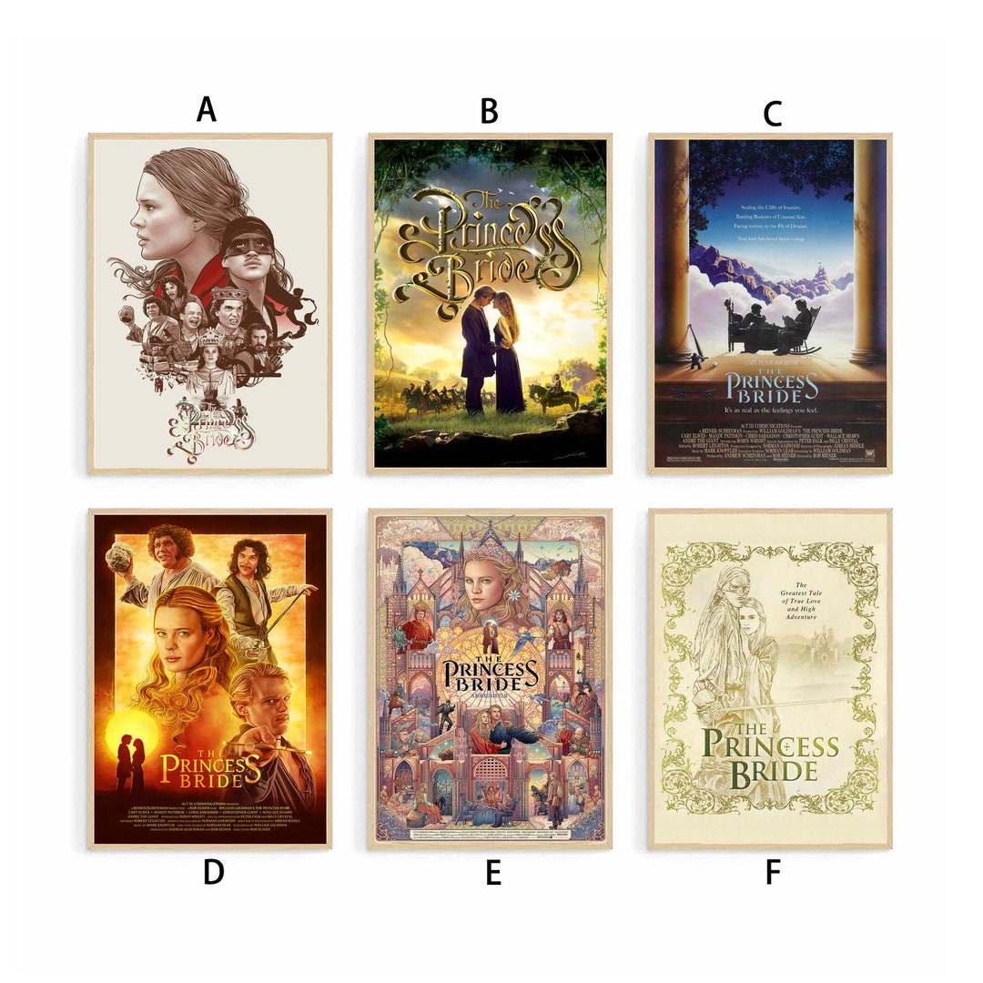 The Princess Bride Classic Movie Poster Canvas Print Wall Art Canvas ...