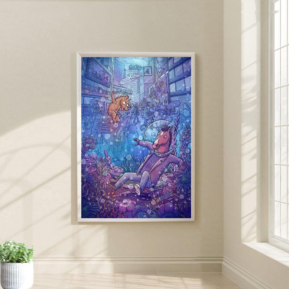 Bojack Horseman Poster Canvas Print Wall Art Canvas for Living - Etsy