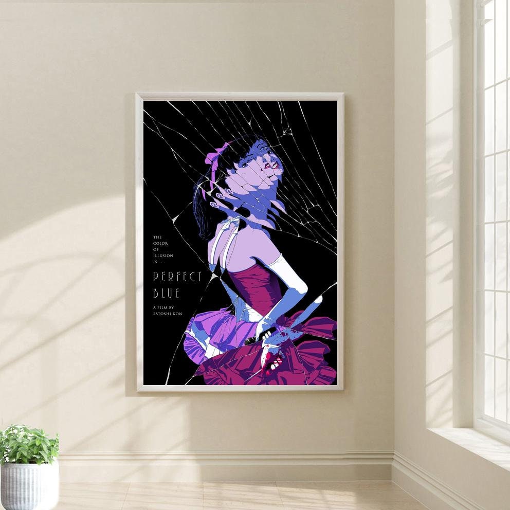 Perfect Blue Movie Poster Film Canvas Print Wall Art Canvas for Living ...