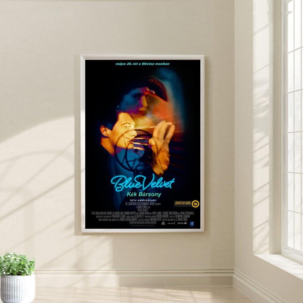 Blue Velvet Movie Poster Film Canvas Print Wall Art Canvas for Living ...