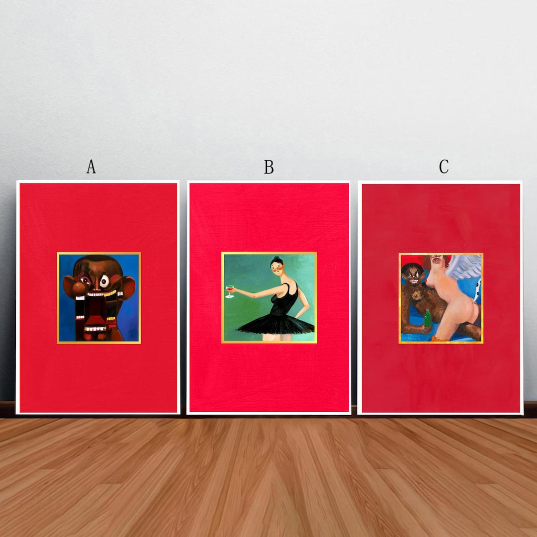 My Beautiful Dark Twisted Fantasy Poster Film Canvas Print Wall Art ...