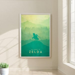 The Legend of Zelda Game Poster Canvas Print Wall Art Canvas for Living ...