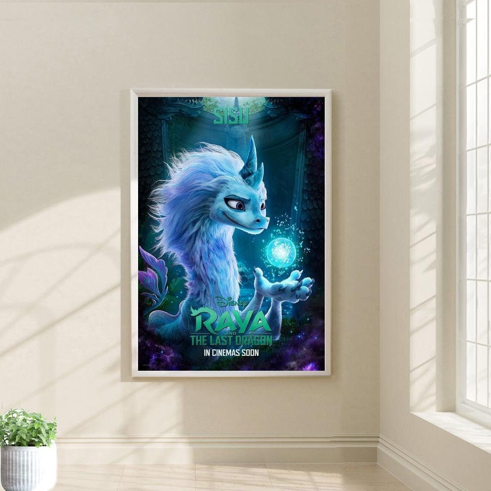 Raya and the Last Dragon Movie Poster Film Canvas Print Wall - Etsy
