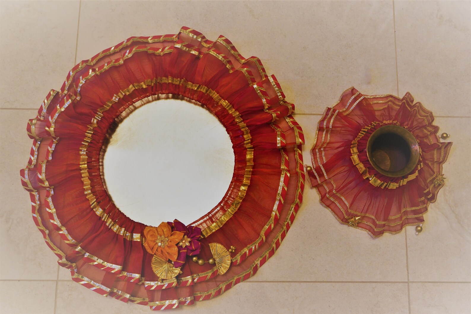 Pooja Thali & Lota Cover indian Wedding Engagement Bridal - Etsy UK