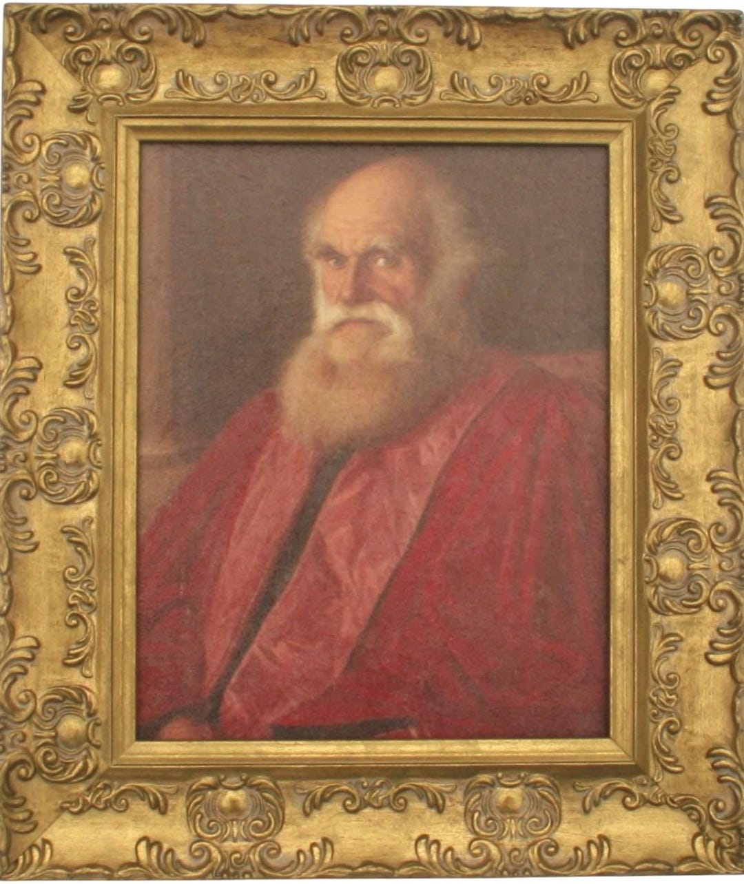 Charles Darwin Framed Picture, Oleograph, Reproduction Antique - Etsy