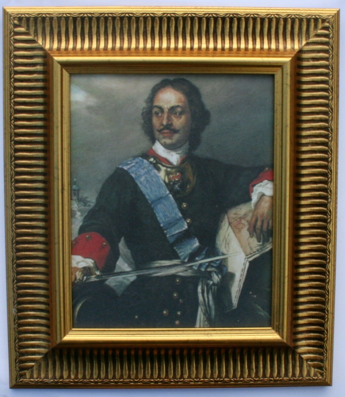 Peter the Great of Russia Framed Picture Russian Empire | Etsy