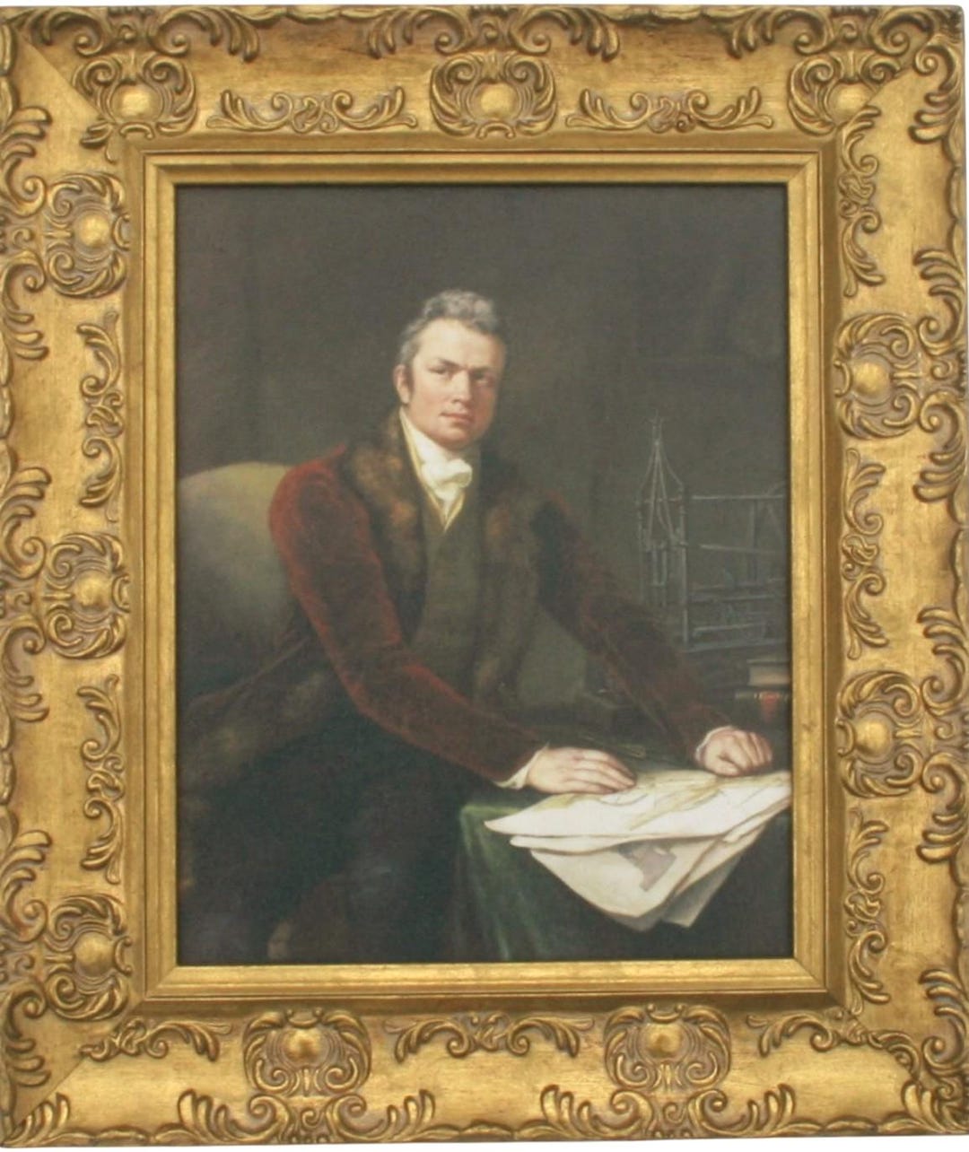 Sir Marc Isambard Brunel Framed Picture / Oleograph - French-british ...