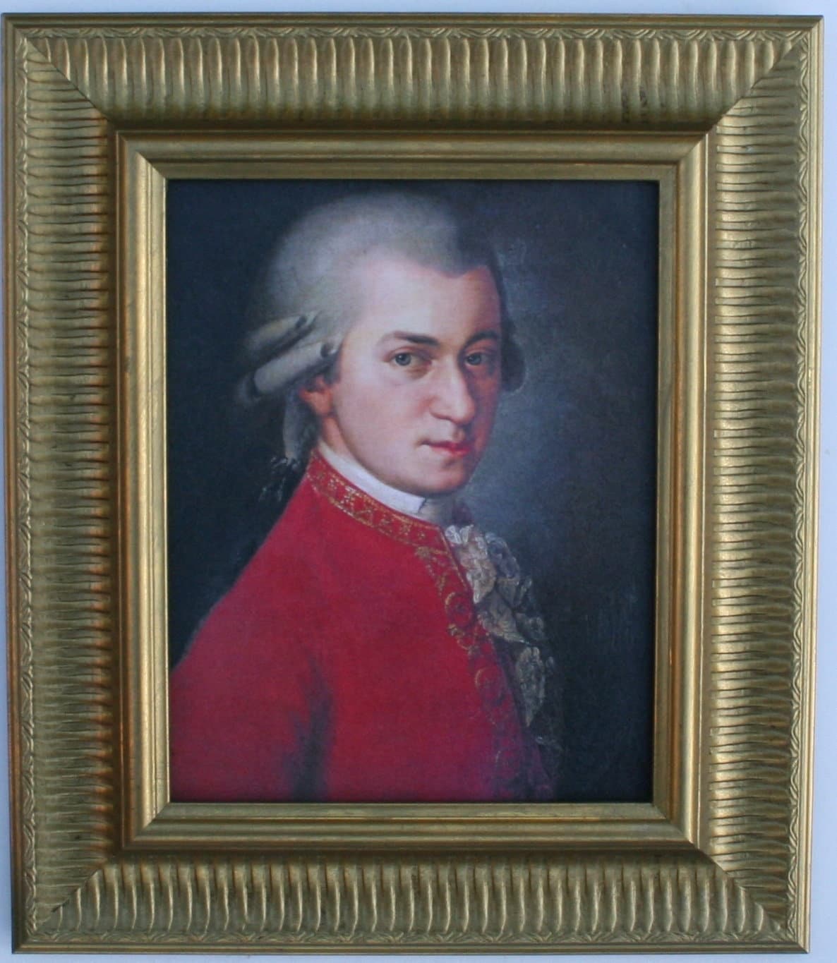 Wolfgang Amadeus Mozart Framed Picture Oleograph Austrian - Etsy