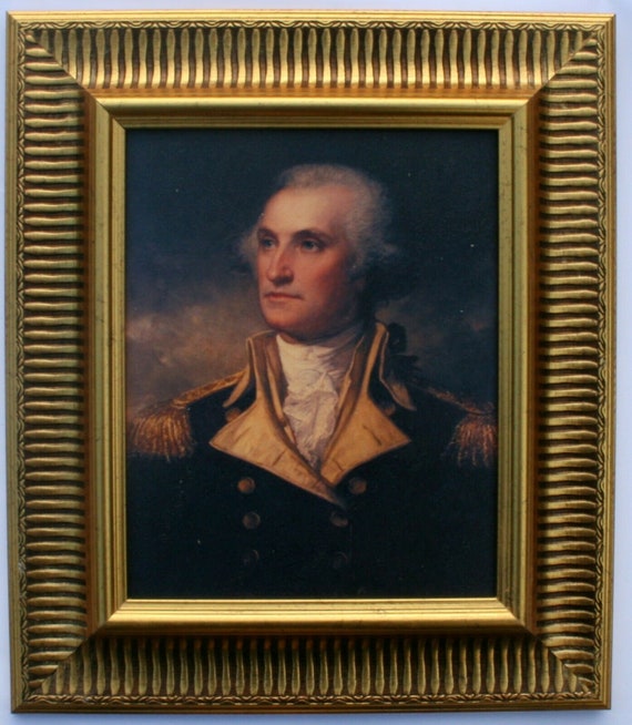 George Washington Framed Picture Oleograph 1st American | Etsy