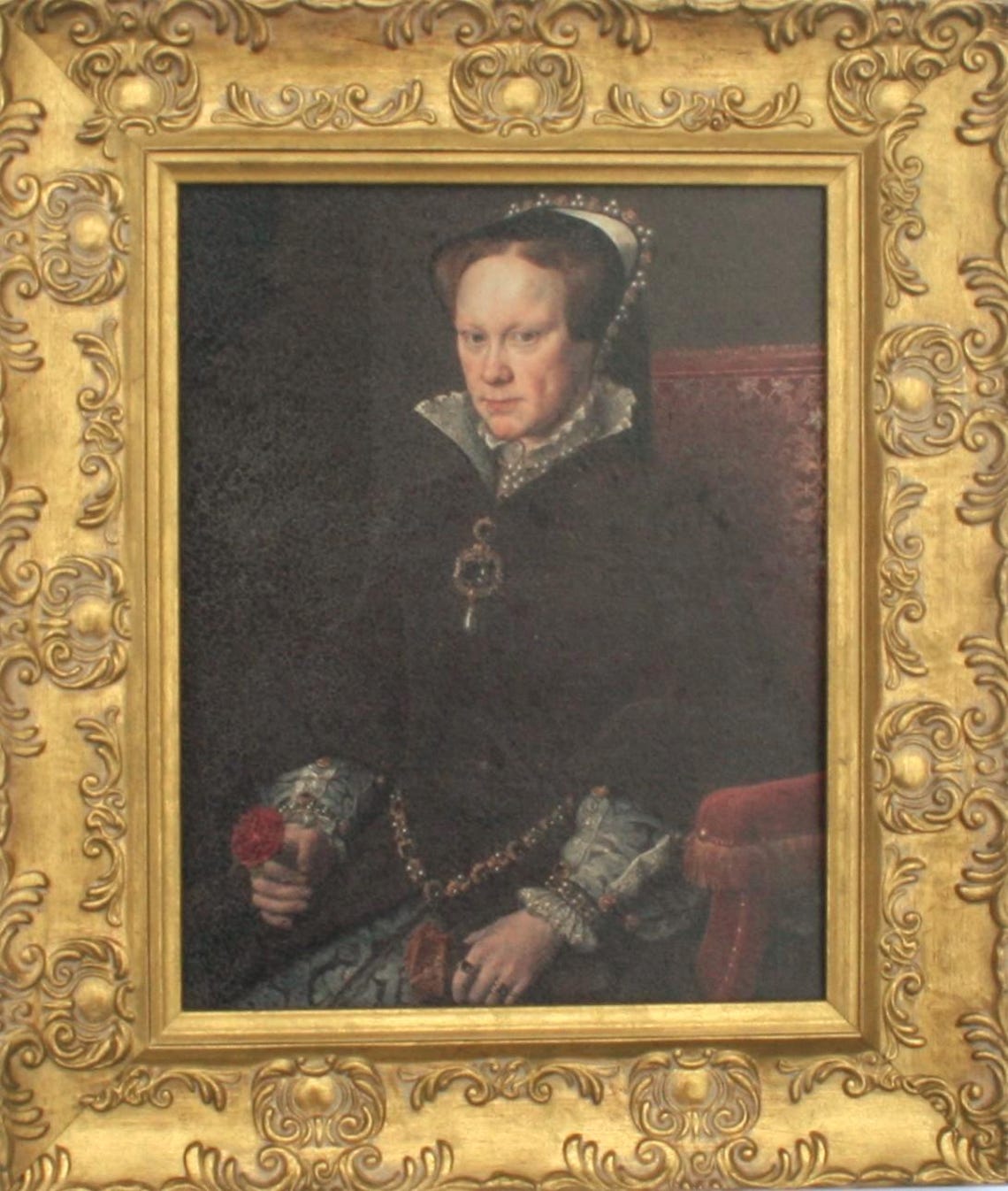 Queen Mary I of England Framed Oleograph Picture - Mary Tudor - Etsy