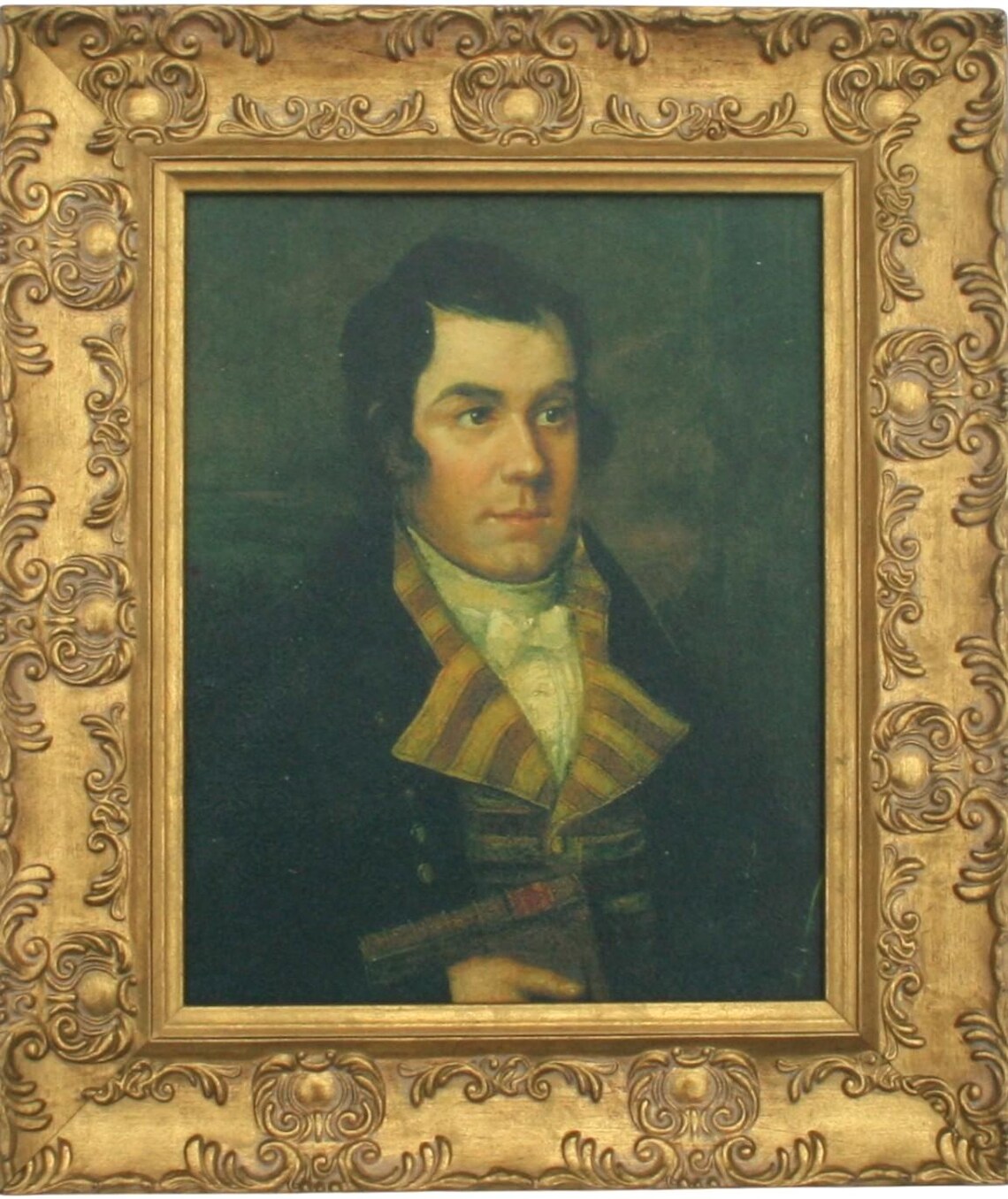 Robert Burns Framed Picture, Oleograph, Also Known Familiarly as Rabbie ...