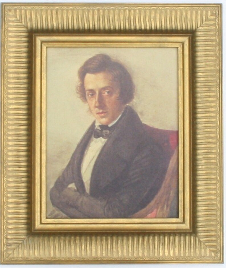 Frédéric François Chopin Framed Picture Oleograph Polish - Etsy