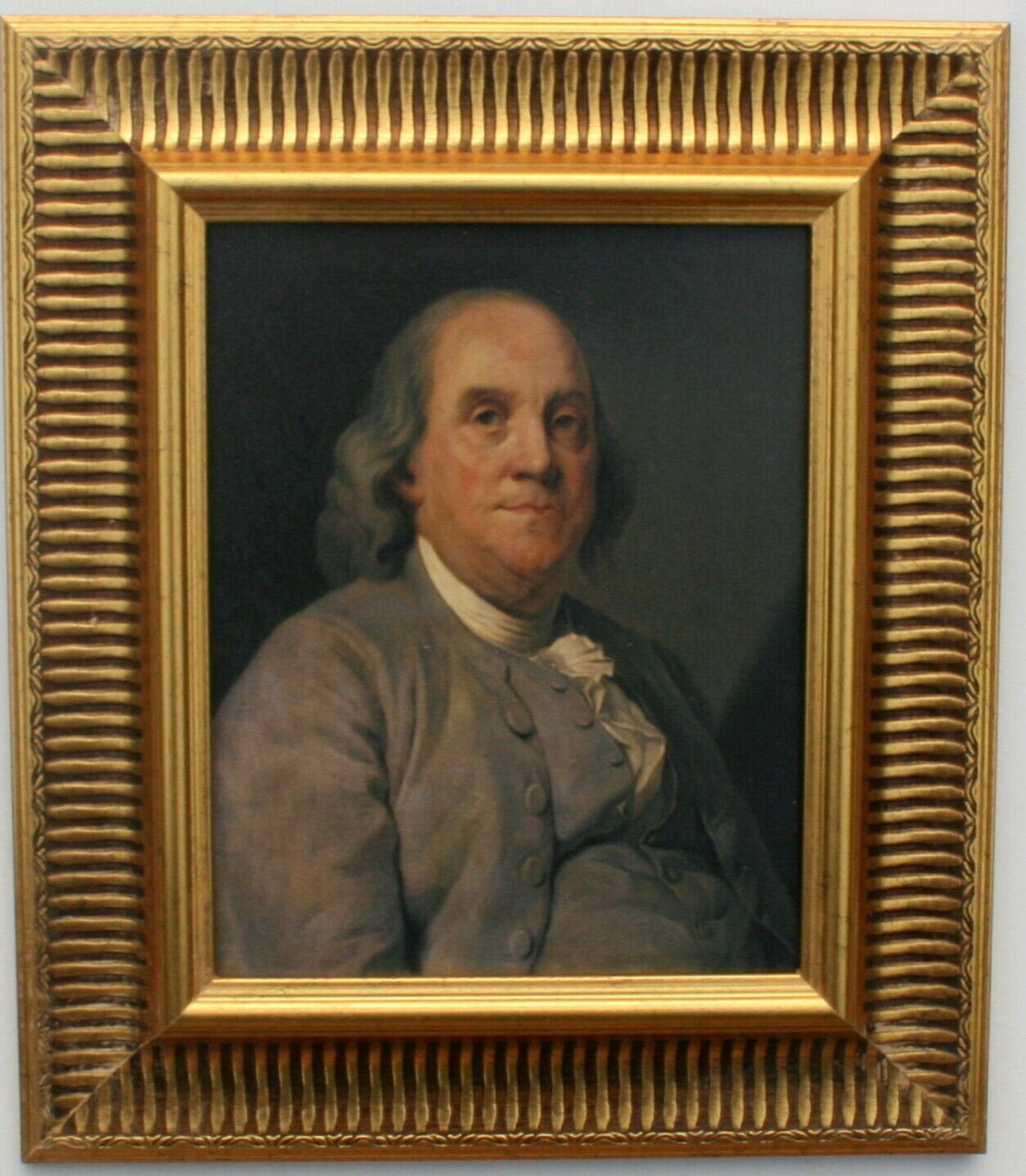 Benjamin Franklin Framed Picture Oleograph - Etsy UK