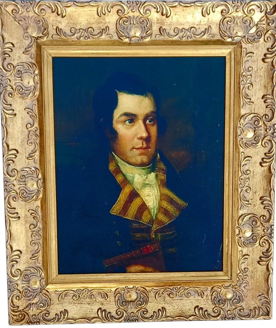 Robert Burns Framed Picture, Oleograph, Also Known Familiarly as Rabbie ...
