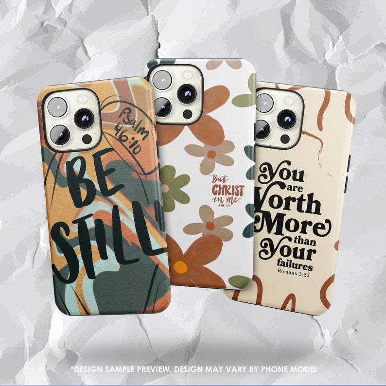 Bible Verses Phone Case Christianity Quote Iphone Cover For Etsy