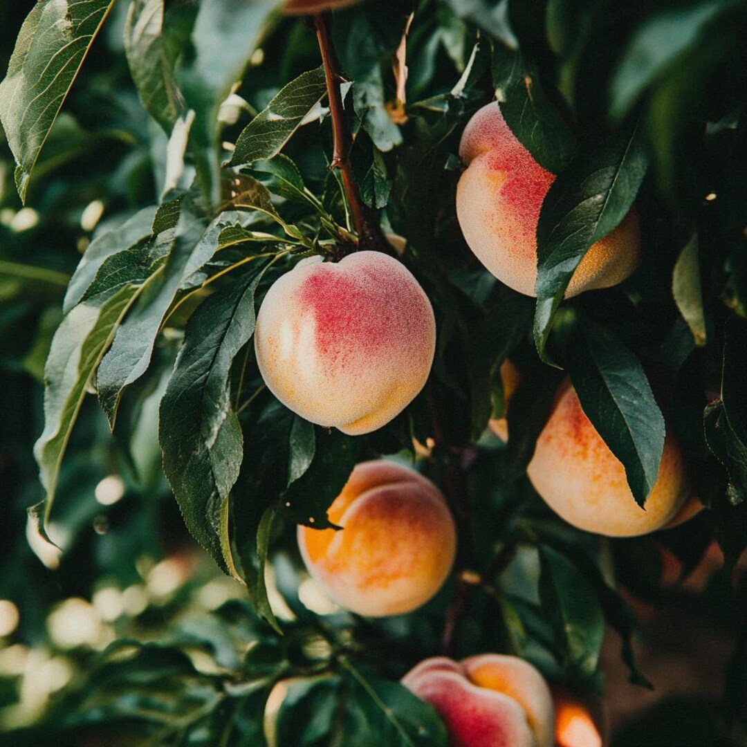 2 White Peach Trees 2-3ft Tall Now Live Fruit Trees - Etsy