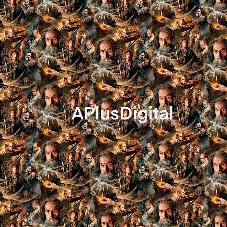 The Hobbit Digital Seamless Pattern Jpg File - Etsy