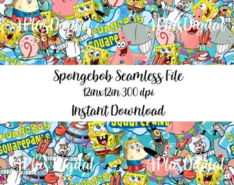 Spongebob Pattern | Etsy