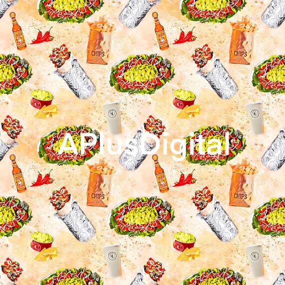 Chipotle Burrito Drawing