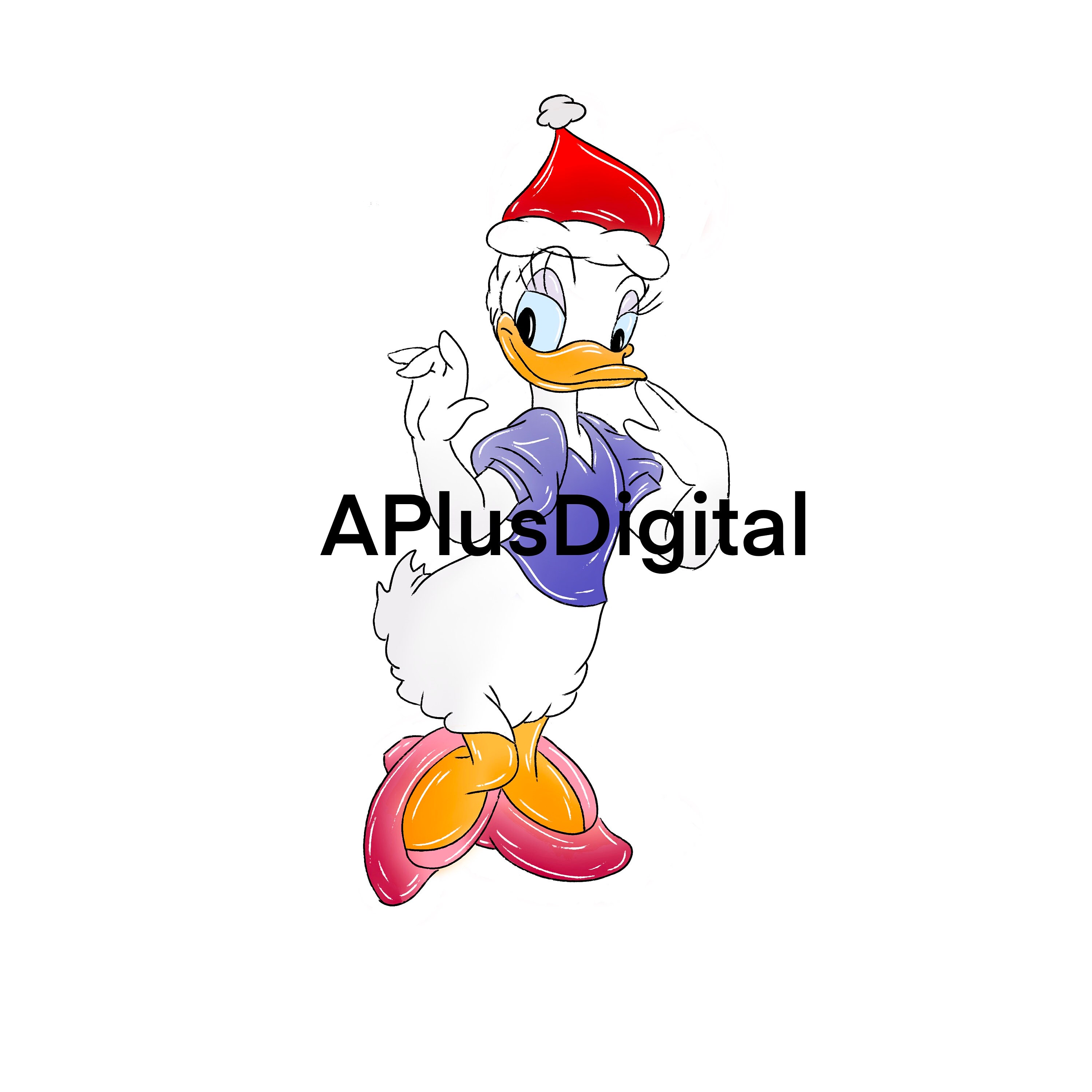 Daisy Duck Christmas Clipart Png File - Etsy Australia