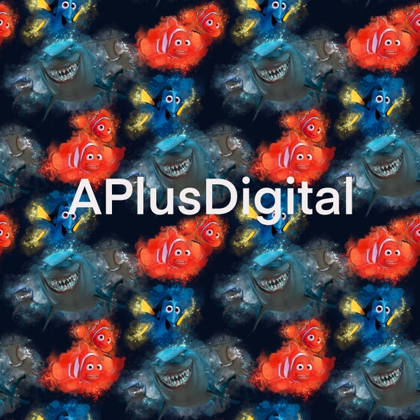 Nemo Seamless Pattern - Etsy