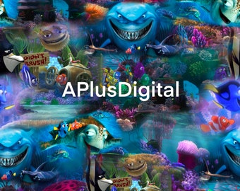 Nemo Seamless Pattern - Etsy