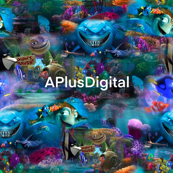 Nemo Seamless Pattern - Etsy