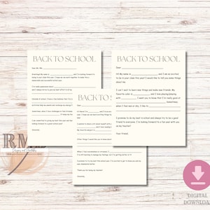 Printable Back-to-school Checklist, Editable Routine Chart, Teacher ...