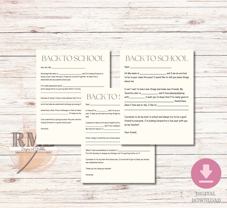 Printable Back-to-school Checklist, Editable Routine Chart, Teacher ...