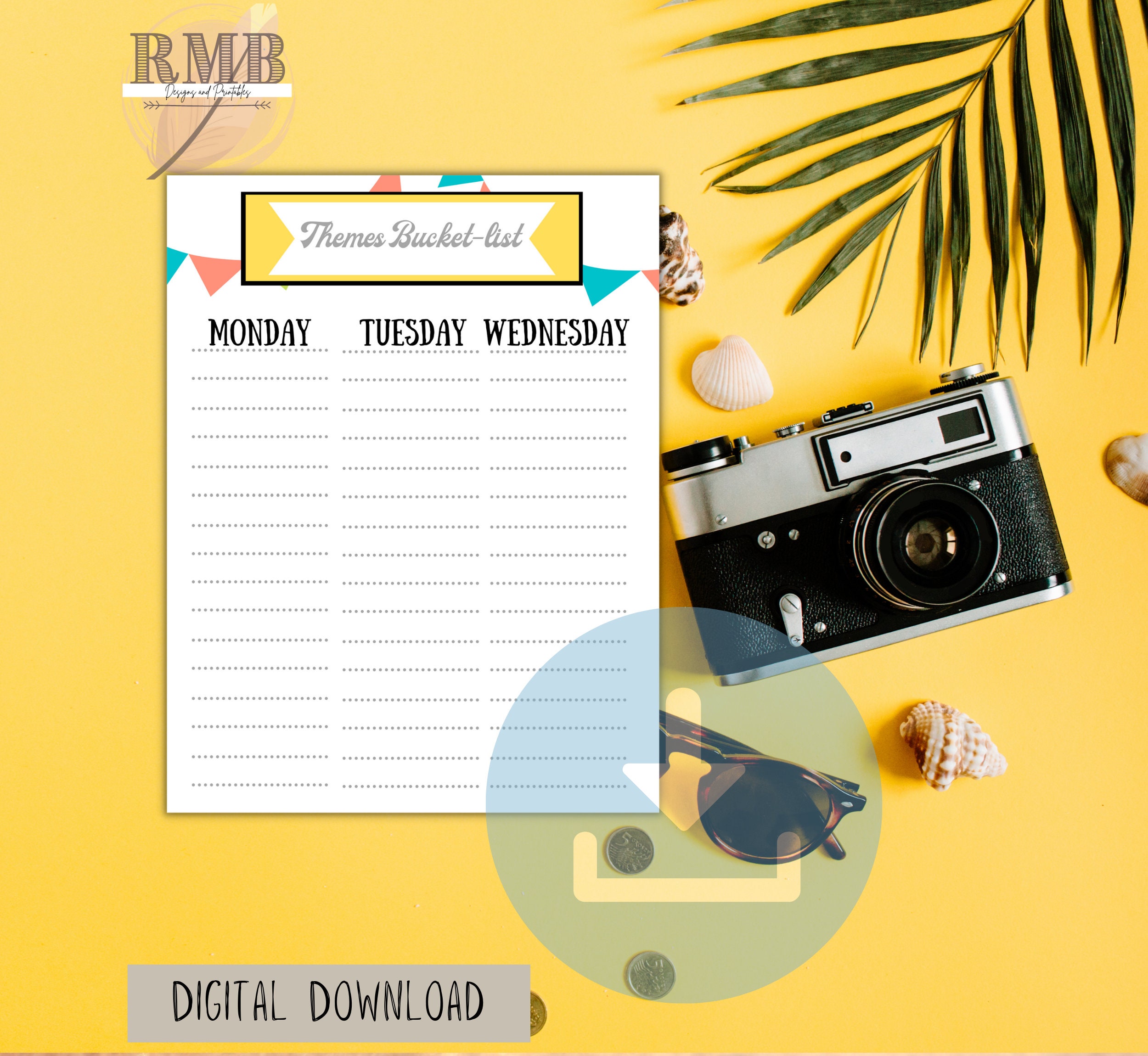 Printable Daily Theme Template: Themed Activities for Summer Routines ...