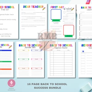 Printable Back-to-school Checklist, Editable Routine Chart, Teacher ...