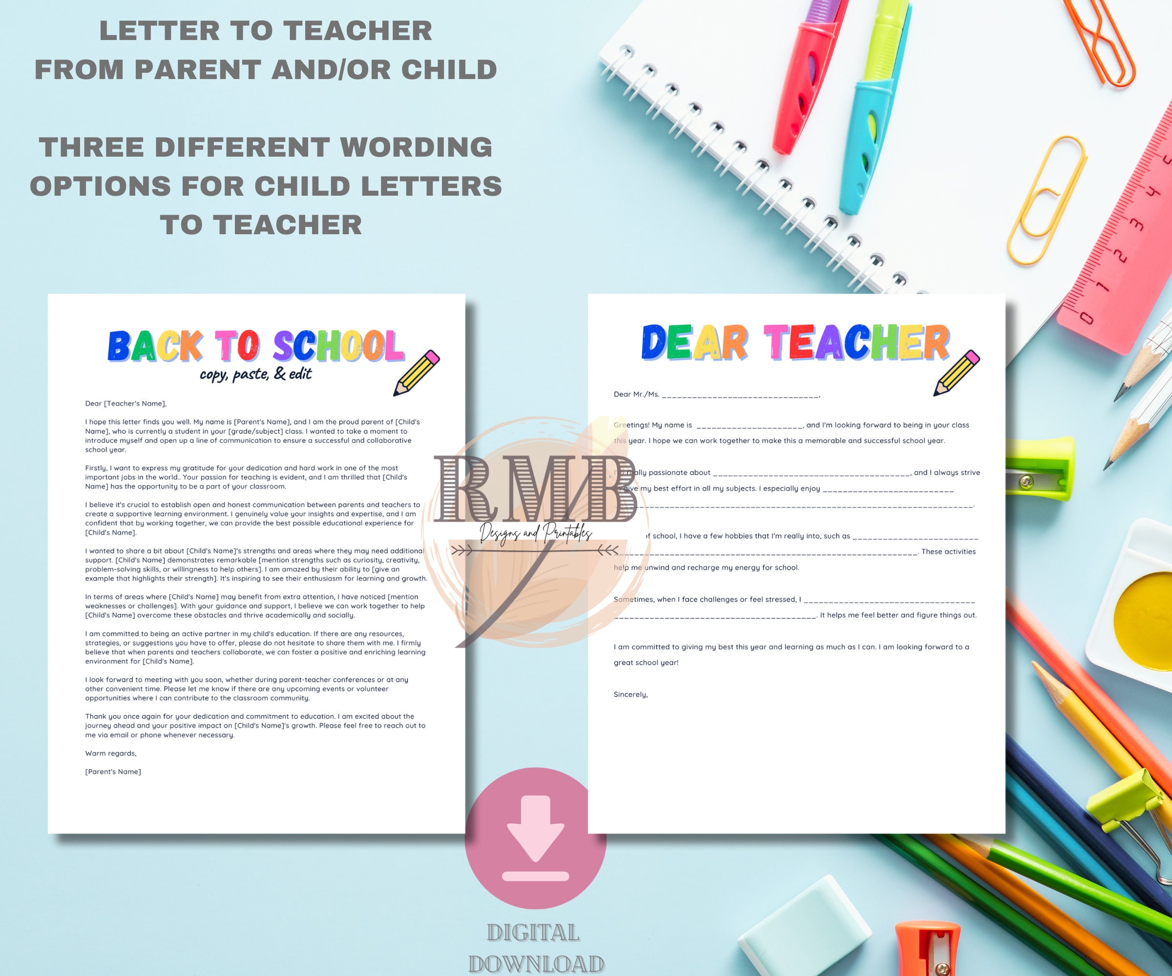 Printable Back-to-school Checklist, Editable Routine Chart, Teacher ...