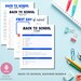 Printable Back-to-school Checklist, Editable Routine Chart, Teacher ...