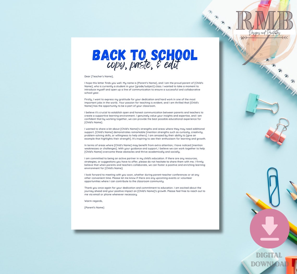 Printable Back-to-school Checklist, Editable Routine Chart, Teacher ...