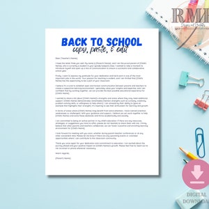 Printable Back-to-school Checklist, Editable Routine Chart, Teacher ...