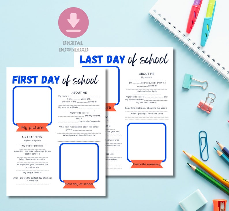 Printable Back-to-school Checklist, Editable Routine Chart, Teacher ...