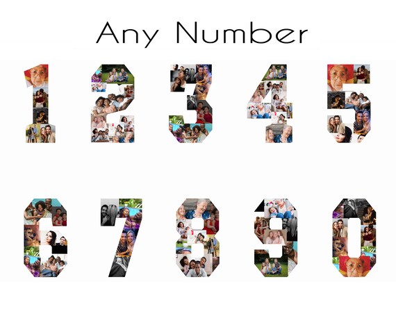 PRINTABLE Custom Any Number Photo Collage Custom Sports - Etsy
