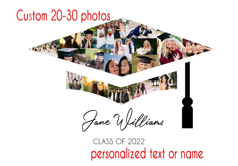 PRINTABLE Graduation Photo Collage Graduation Gift - Etsy