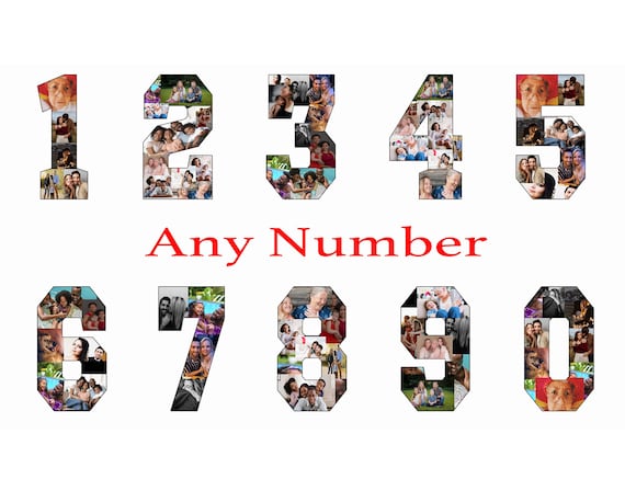 PRINTABLE Custom Any Number Photo Collage Custom Sports - Etsy