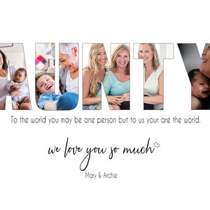 PRINTABLE Mothers Day Gift, Mom Photo Collage, Personalized Gift ...