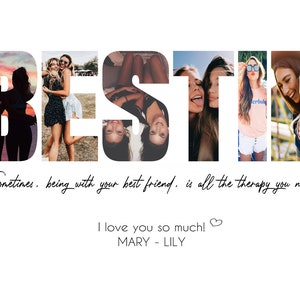 PRINTABLE Custom Name Collage, Personalized Photo Collage, Custom ...