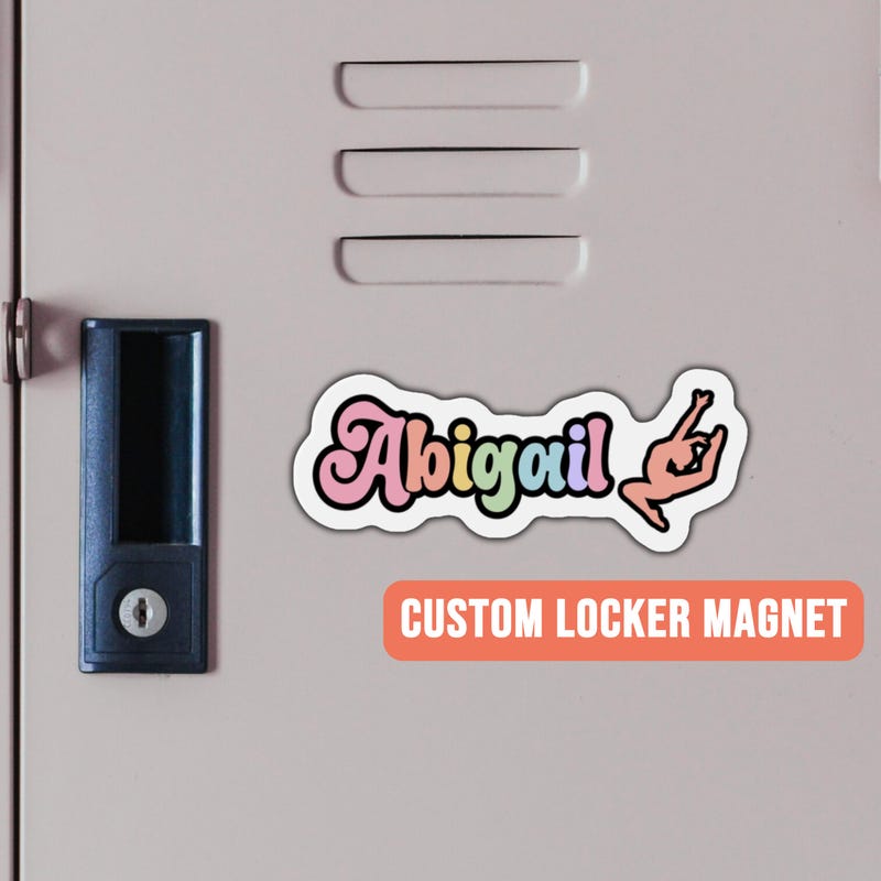 Name Magnet for Lockers - Etsy