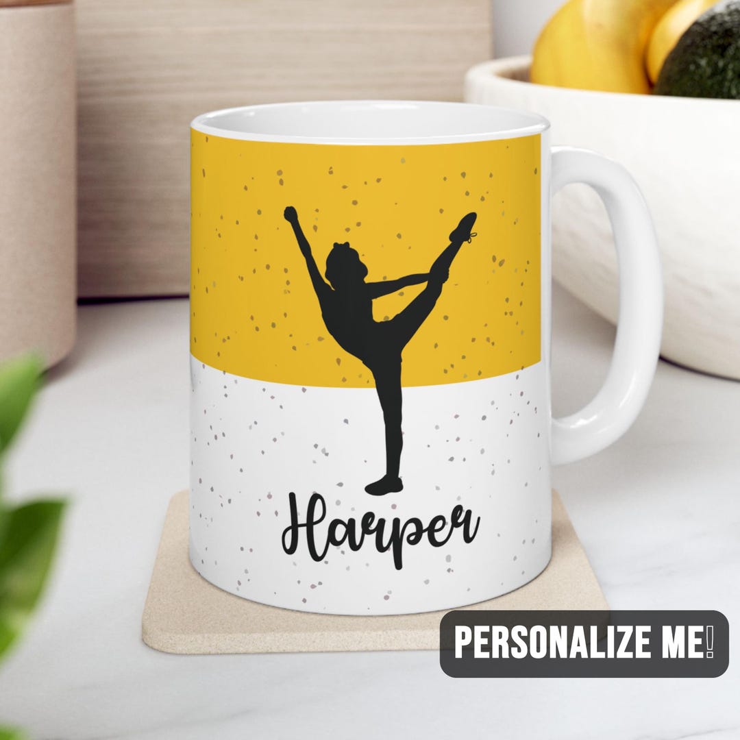 Cheer Personalized Mug | Custom Name Cheerleader Cocoa Cup Tea Cup ...