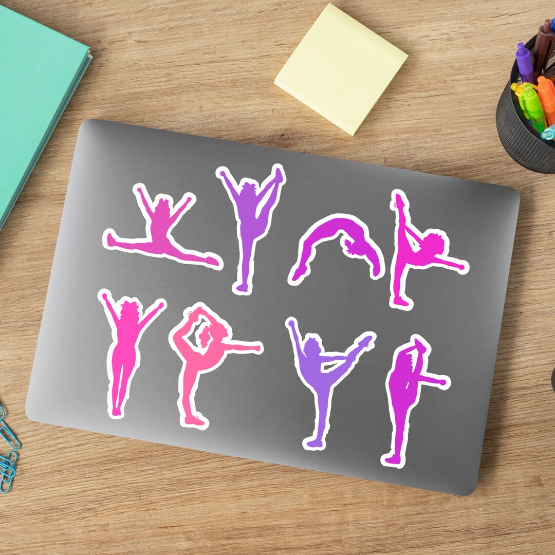 Cheer Sticker Pack of 8 | Personalized Cheer Stickers for Laptop ...